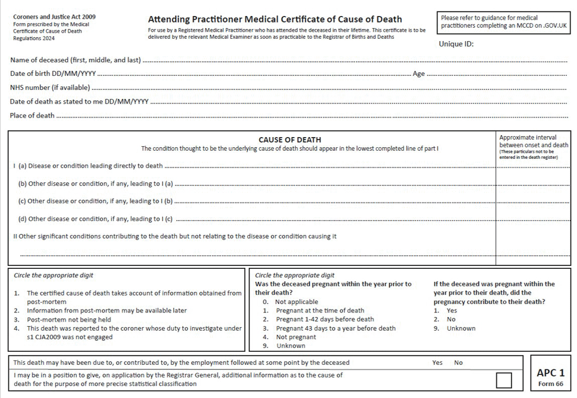 Death Certification Reforms | Levertons